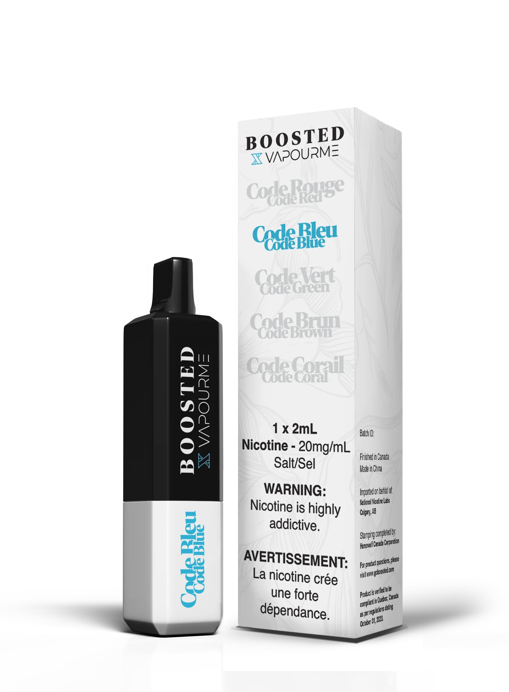 Boosted 2ml Code Blue | Montreal based exotic snacks chocolate and ...