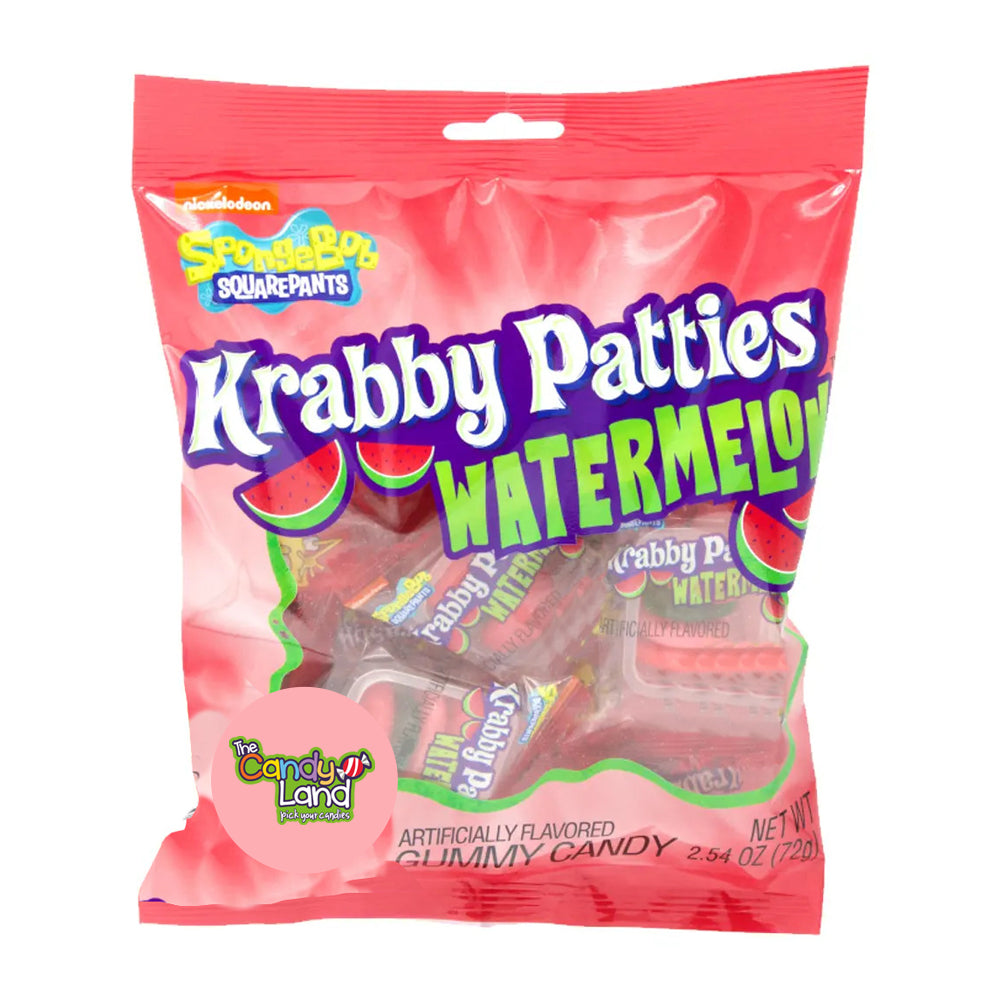 FRANKFORD SPONGEBOB GUMMY KRABBY PATTIES WATERMELON PEG BAGS 72g ...