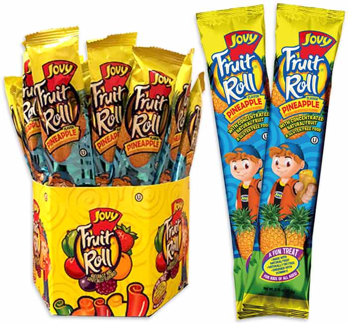 Jovy Fruit Rolls Pineapple | Montreal based exotic snacks chocolate and ...